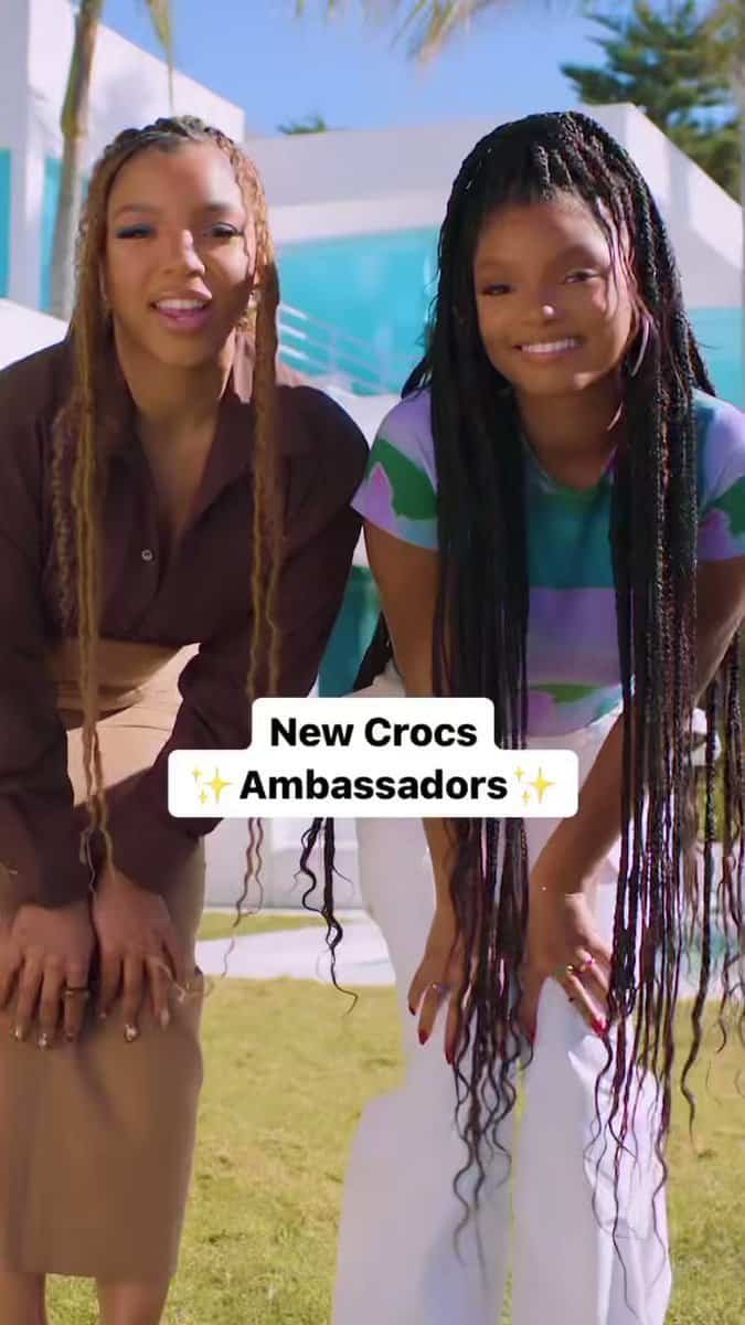 Chlöe and Halle Bailey are the new Crocs ambassadors
